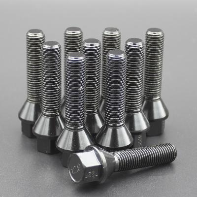 Cina M12 44mm che il cono Seat ha esteso il grado 12,9 di Bolt della ruota per il telaio di BMW E si raddoppiano rivestimento nero ricoprente in vendita