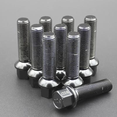Cina Lo stinco 47mm R14 ha esteso il grado 12,9 di Bolt dell'ansa per Audi & Mercedes Dual Coating Black Finish in vendita