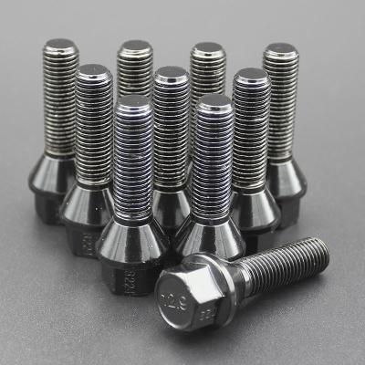 Cina M12 38mm che il cono Seat ha esteso il grado 12,9 di Bolt della ruota per il telaio di BMW E si raddoppiano rivestimento nero ricoprente in vendita