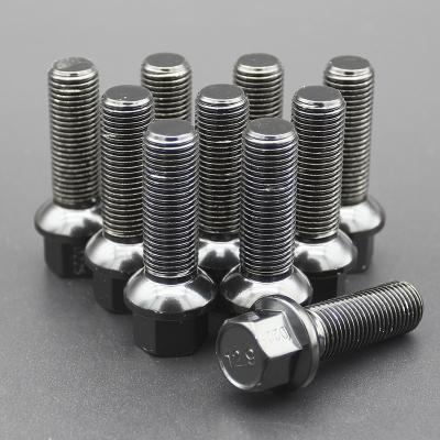 Cina Lo stinco 39mm R14 ha esteso il grado 12,9 di Bolt dell'ansa per Audi & Mercedes Dual Coating Black Finish in vendita