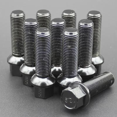 Cina Il grado 12,9 R14 ha esteso lo stinco di Bolt dell'ansa 42mm per Audi & Mercedes Dual Coating Black Finish in vendita