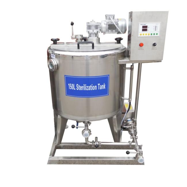 Pasteurizer 100L 200L 300L 150L 500L 1000L Batch High Shear Emulsification Pasteurization Tank Ice Cream Milk Yogurt Sterilization Tank