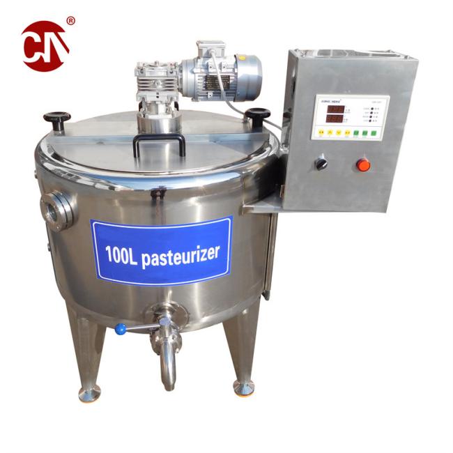 Pasteurizer 100L 200L 300L 150L 500L 1000L Batch High Shear Emulsification Pasteurization Tank Ice Cream Milk Yogurt Sterilization Tank