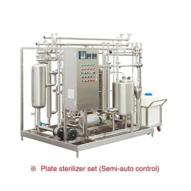 1000L/H Plate Type Pasteurization Uht Small Milk Beverage Juice Pasteurizer Machine