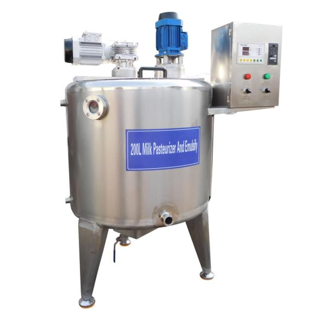 Milk for Yogurt High Pressure 500L Mixing Tank with Homogenizer Heat