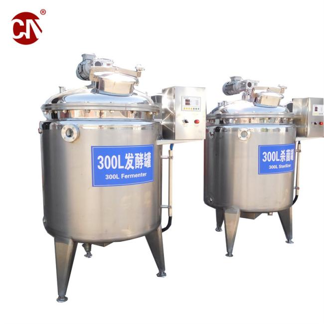 Steam 500 Litre Batch High Pressure Ice Cream Tank Milk Beer Water Pasteurization Equipment