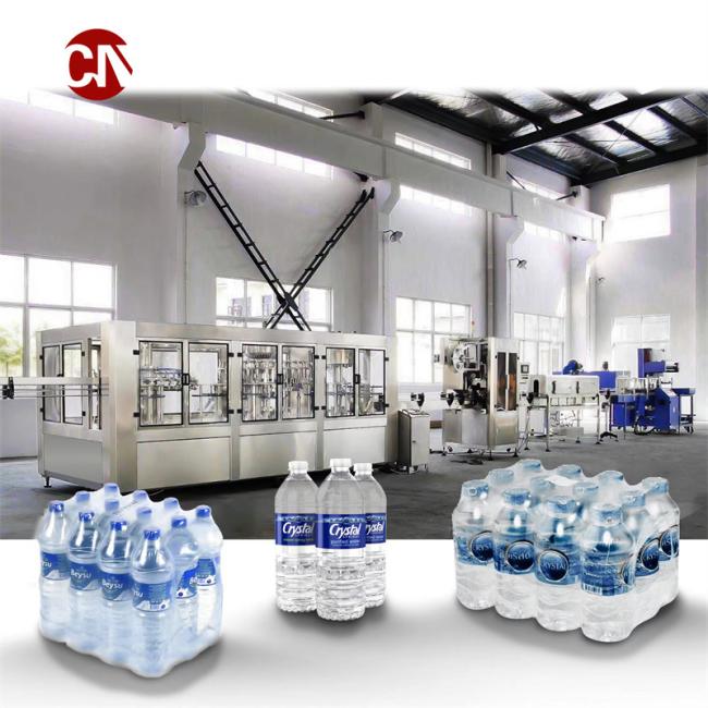 Full Automatic Complete Drinking Bottle Water Filling Bottling Packing Machine Mineral Water Production Line Line