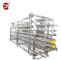 China Tubular Type Pasteurizer Screw Pump 50Hz Structure Ideal for Milk Juice Processing for sale