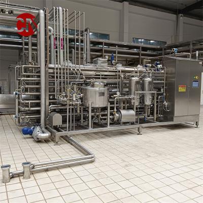 China Op maat gemaakte volledig automatische buisvormige Uht aseptische sterilisatieapparatuur voor 1000 liter melk Te koop