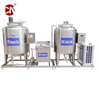 China Small Yogurt Process Line with Multipurpose Milk Pasteurizer and Cooling 700 L Cheese Machine for sale