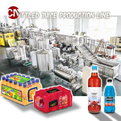Cina Macchina di riempimento di succo di frutta a 380V / linea di lavorazione di succo di frutta / linea di produzione di succo in vendita