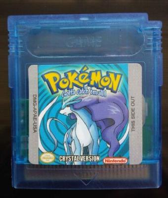 China Game Boy Color POKEMON CRYSTAL Game FULL ENGLISH GBC Game Free Shipping for sale