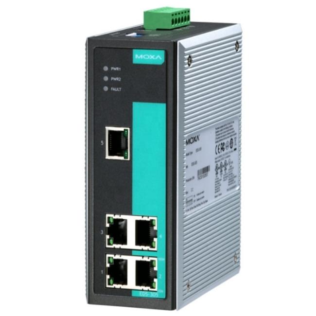 EDS-305 5-port POE Switch front view