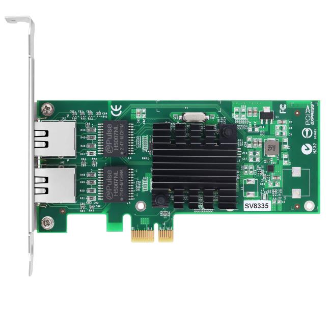 I576T2 Network Interface Card side view