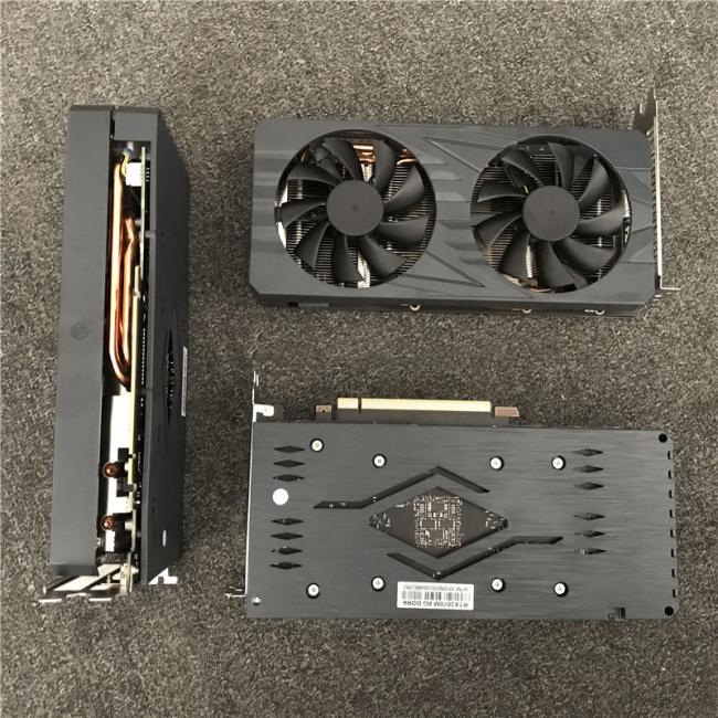 RTX 3070M graphics card cooling system detail