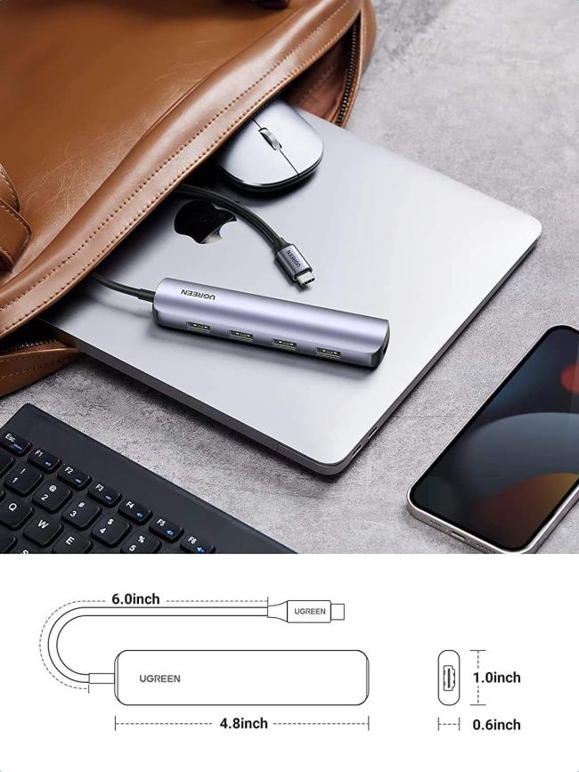 USB C Hub Adapter technical specifications label