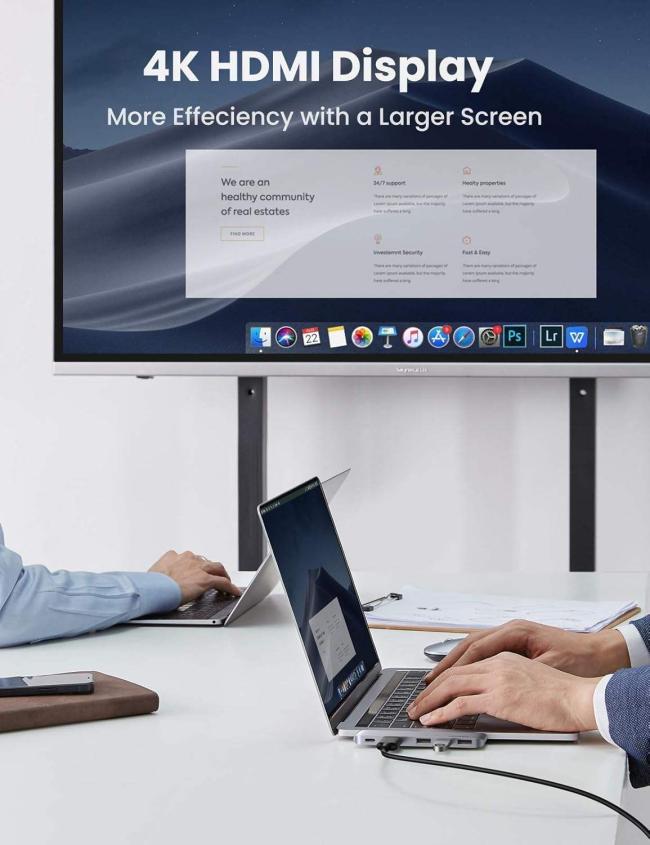 USB-C Hub dock station side view