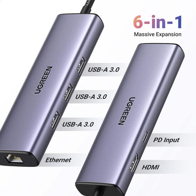 Revodok USB C Hub in workstation setup