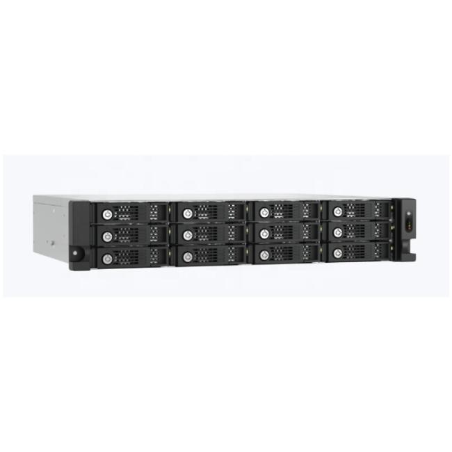 Side view of TL-R1200PES-RP storage device showing rack mounting