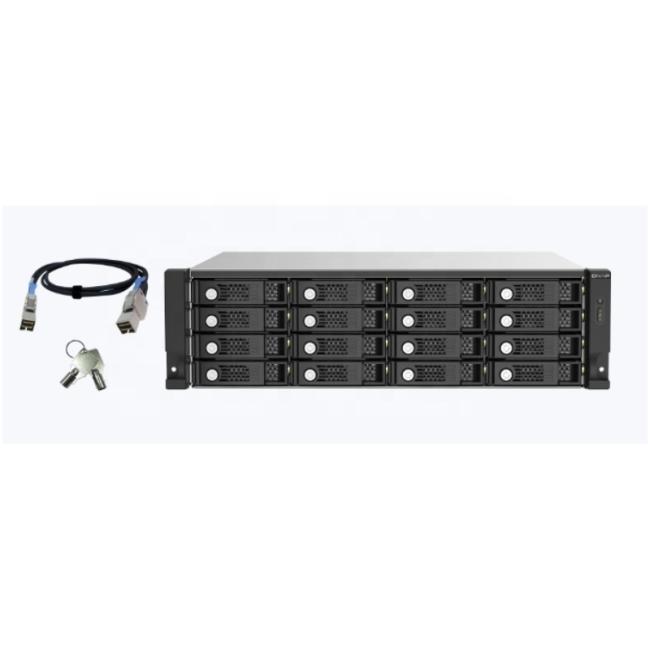 Front view of TL-R1620Sep-RP 16-bay NAS storage expansion unit