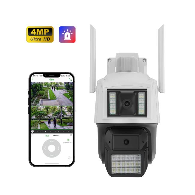 Camera side view showing dual lens setup