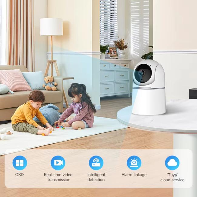 Close-up of camera lens and sensors