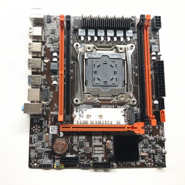 X99 motherboard close-up of components