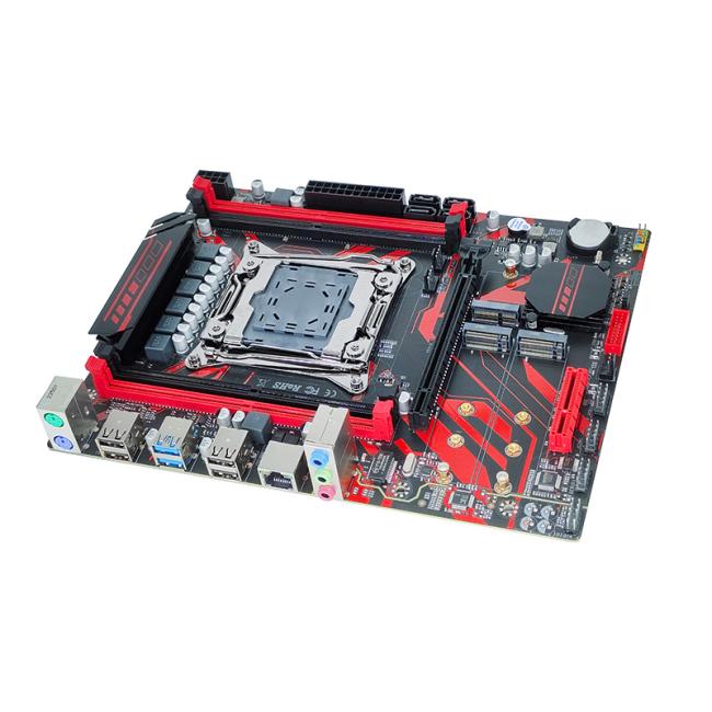 X99 motherboard memory slots and power connectors