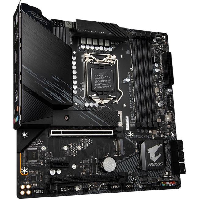 Detailed view of B560M motherboard memory slots