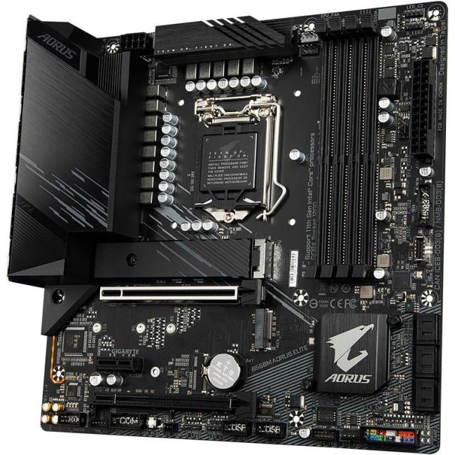 B560M motherboard side view highlighting PCIe slots