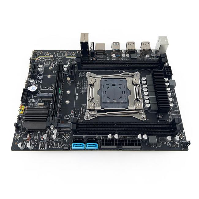X99 motherboard side view showing expansion slots