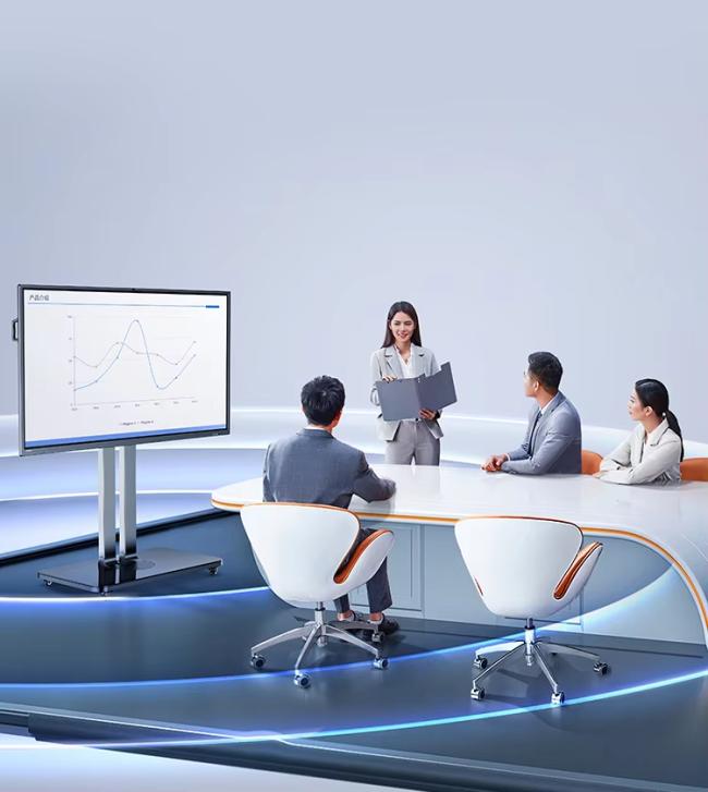 M5A Smart Interactive Flat Panel close-up of controls