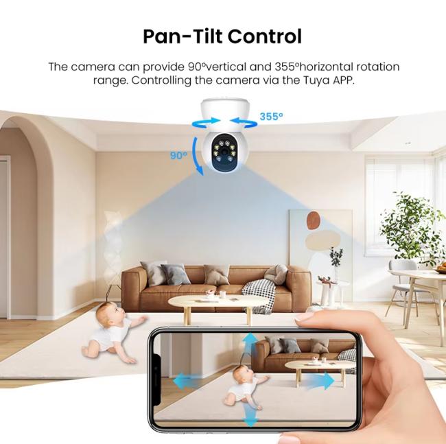 Security camera mobile app interface