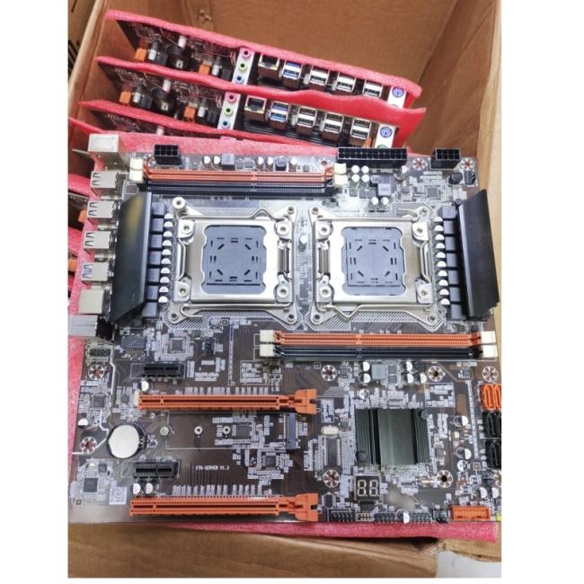 X79 motherboard overview showing components and layout