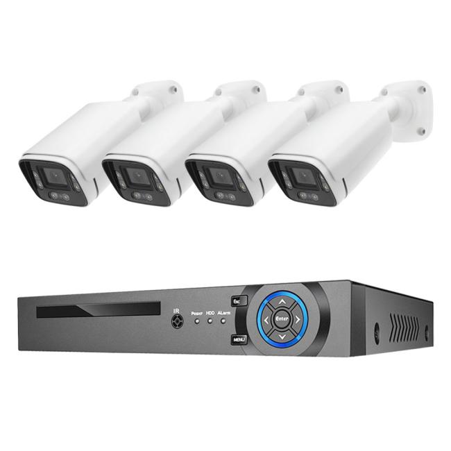 4CH POE Surveillance System side view