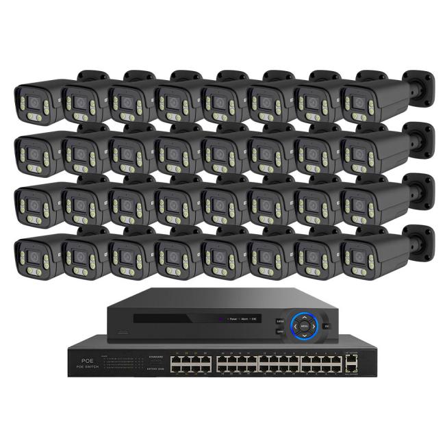 Close-up of POE camera components