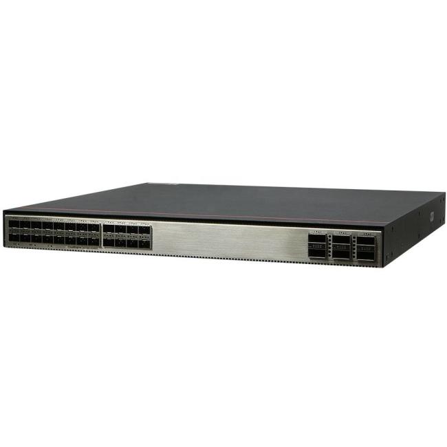 Side view showing ports of the managed switch