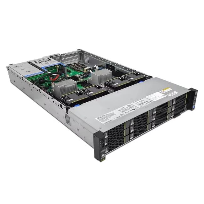 Close-up of server cooling system