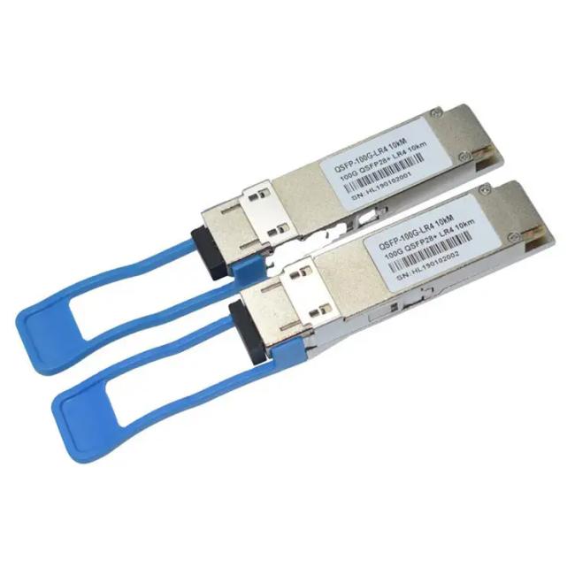 QSFP28 Transceiver Module side view