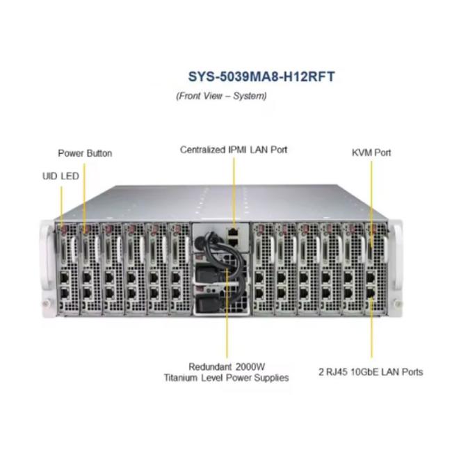 GPU Server SYS-5039MA8-H12RFT internal components