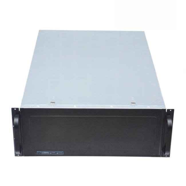 Side view showing cooling system of server chassis