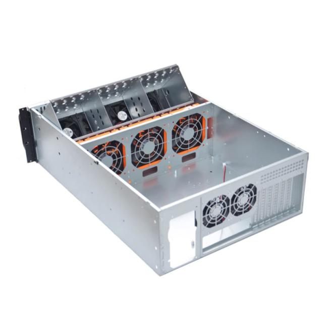 Rear panel connections of server chassis