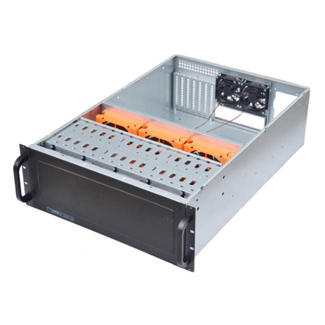 Internal layout of 4U server chassis