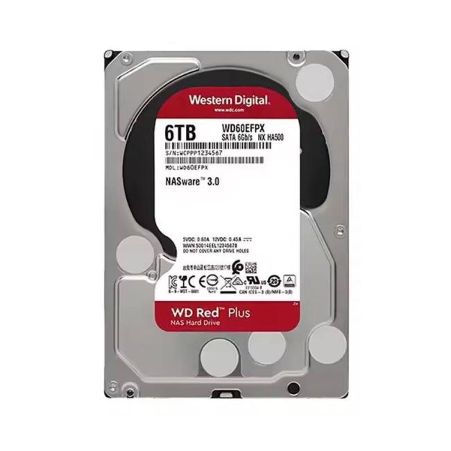 WD Red Plus 6TB NAS Hard Drive side view