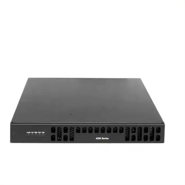 Side view showing ports of the router