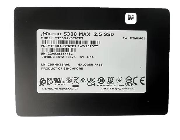 Micron 5300 MAX SSD side view