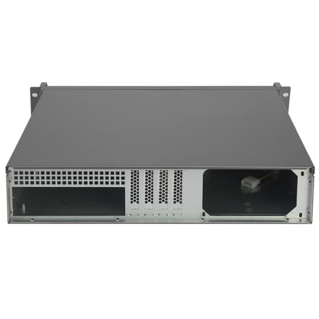 2U Server internal view showing motherboard mounting