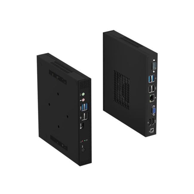 VESA mount demonstration with mini PC attached to monitor