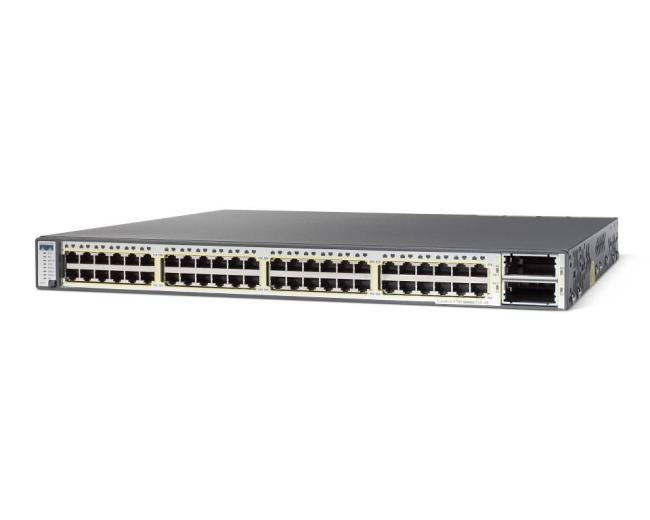 WS-C3750E-48PD-S Switch side view