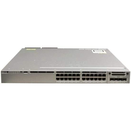 Rear view of WS-C3850-24U-S switch ports